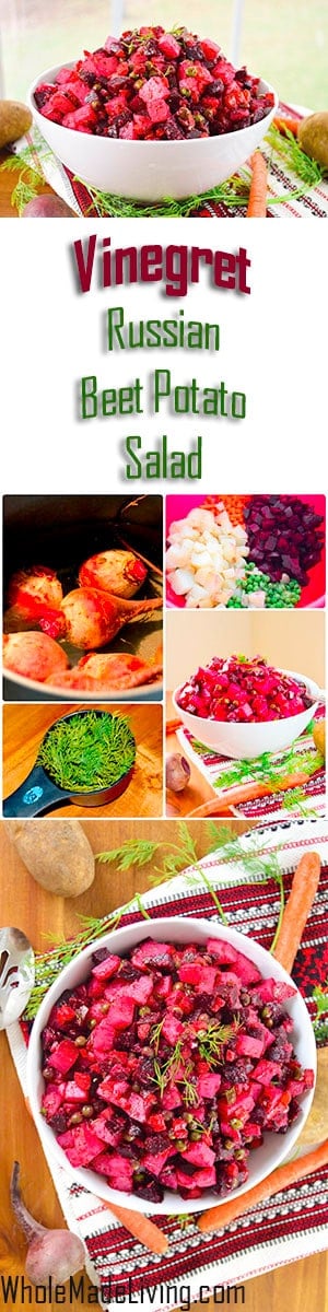 Vinegret Russian/Ukrainian Beet Potato Salad (Винегрет) - Whole Made Living