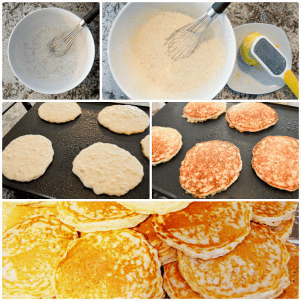 Lemon Buttermilk Rolled Oat Pancakes - Whole Made Living