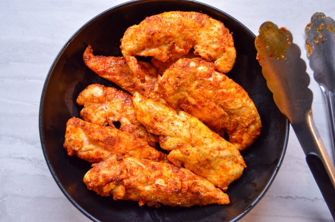 Air Fryer Chicken Tenders (Low Carb-No Breading) - Whole Made Living
