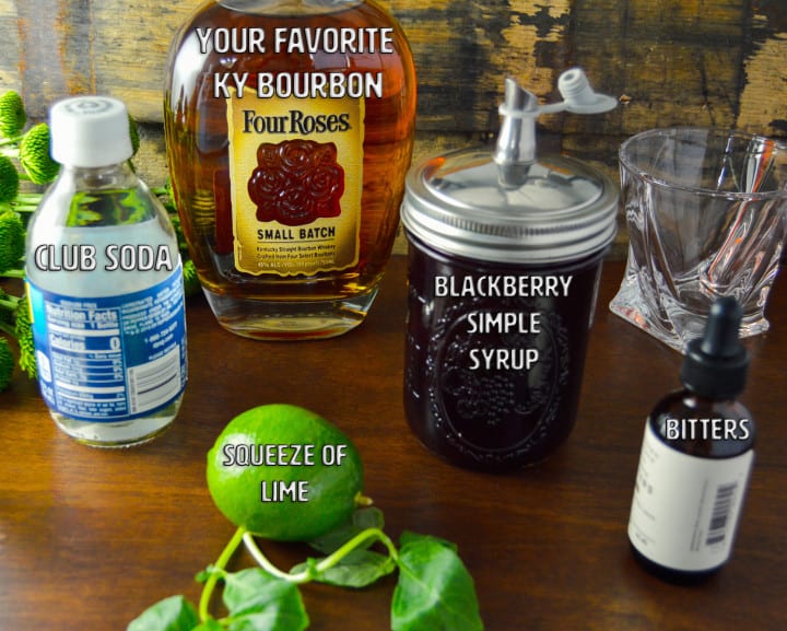 Kentucky Blackberry Bourbon Cocktail (Smooth, not "Smash") - Whole Made ...