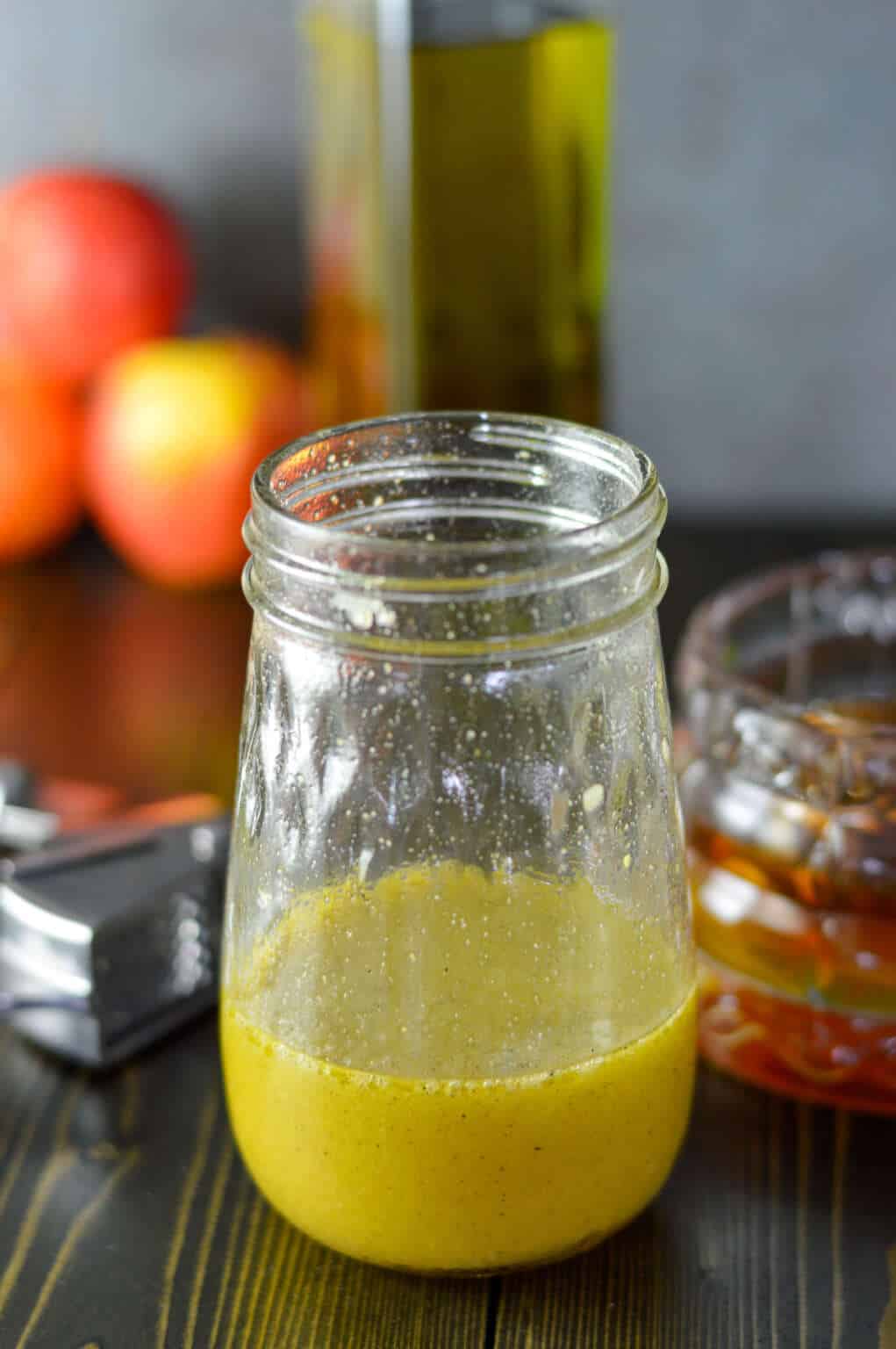Easy Apple Cider Vinaigrette Salad Dressing Recipe - Whole Made Living