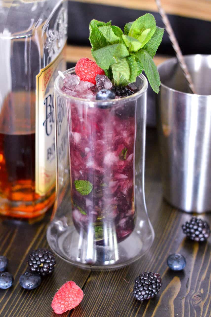 Berry Mint Julep Cocktail Recipe (Twist on a Classic) - Whole Made Living