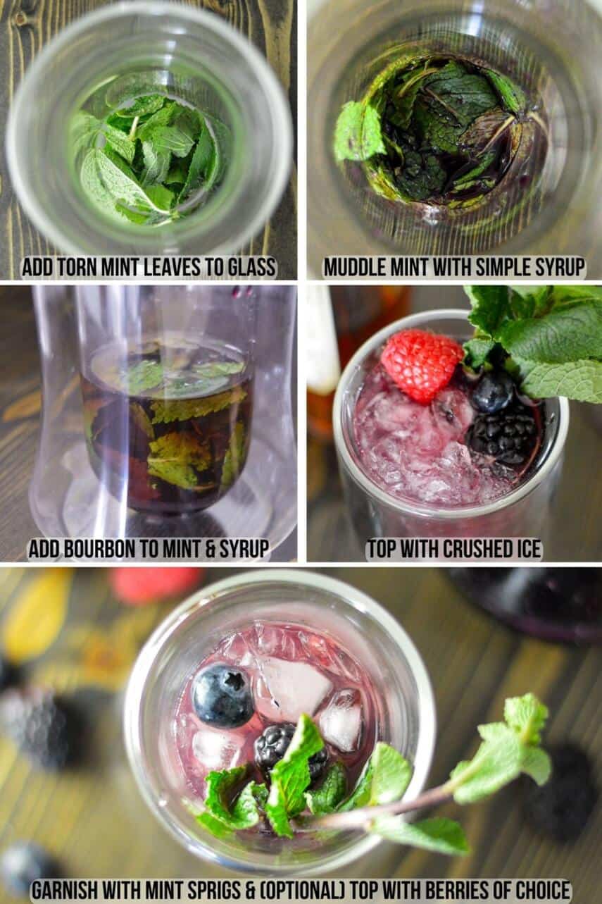 Berry Mint Julep Cocktail Recipe (Twist on a Classic) - Whole Made Living