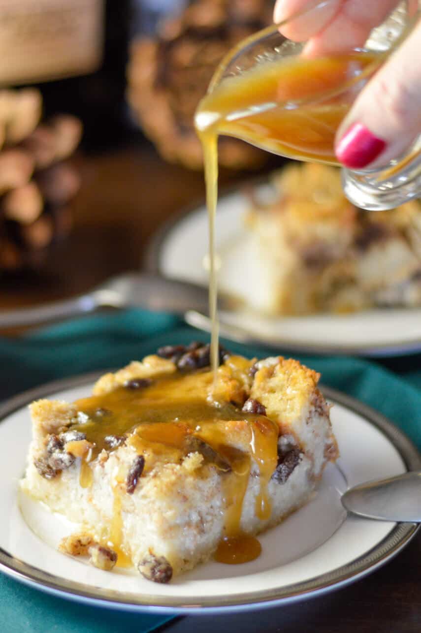 Bourbon Bread Pudding with Bourbon Cream Sauce - Whole Made Living