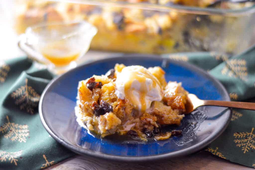 Bourbon Bread Pudding with Bourbon Cream Sauce - Whole Made Living
