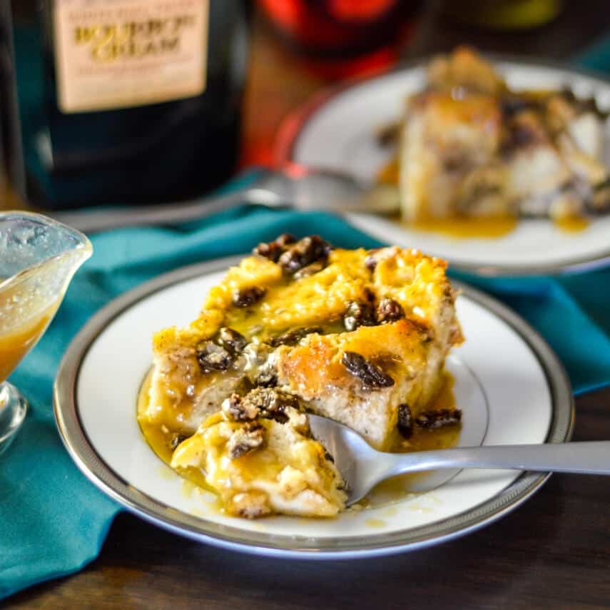 Bourbon Bread Pudding with Bourbon Cream Sauce - Whole Made Living
